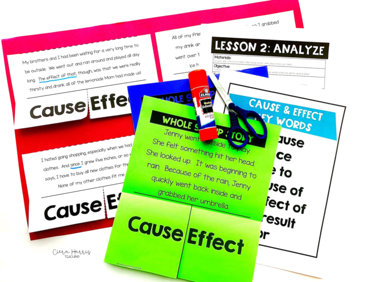 Cause and Effect Activities for the Elementary Classroom