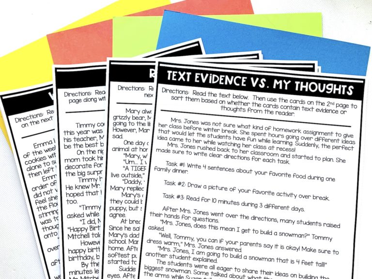 Text Evidence Lessons You Should Teach Today in your Elementary Class!