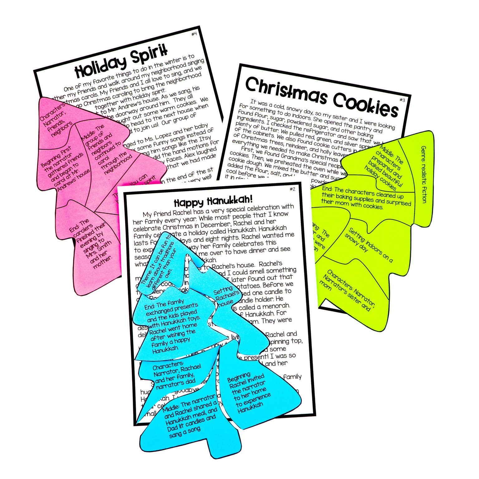 December Story Element Puzzles - Ciera Harris Teaching