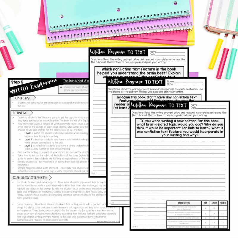 The Brain is Kind of a Big Deal: Nonfiction Text Features Lesson ...